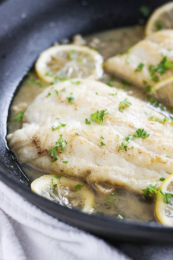 Date Night Fish for Two with a Lemon Sherry Pan Sauce