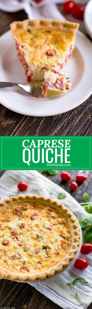 Caprese Quiche