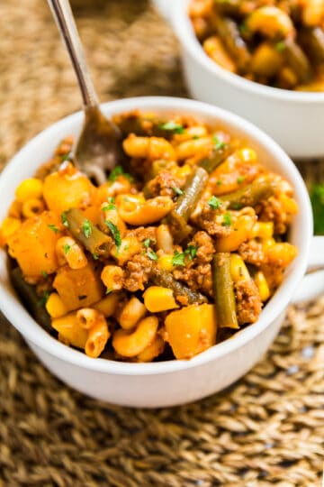 Hamburger Goulash Recipe - an easy, classic comfort food recipe