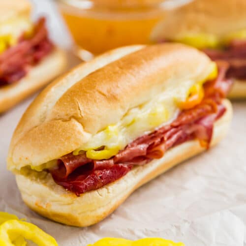 Baked Italian Hoagie Recipe - a quick and easy sandwich recipe.