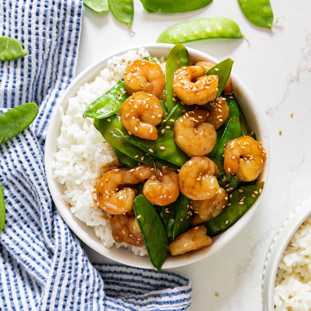 Shrimp and Snow Pea Stir Fry