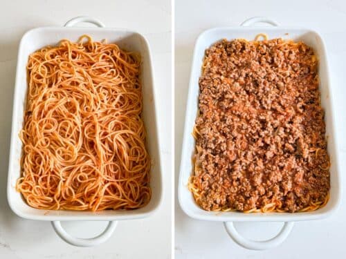 Cheesy Baked Spaghetti