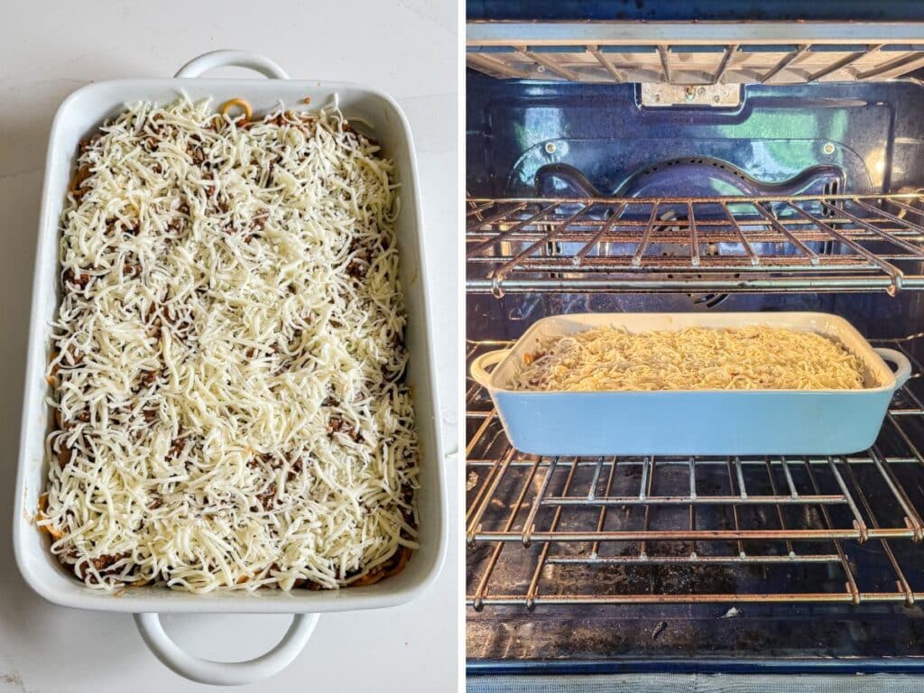 Cheesy Baked Spaghetti